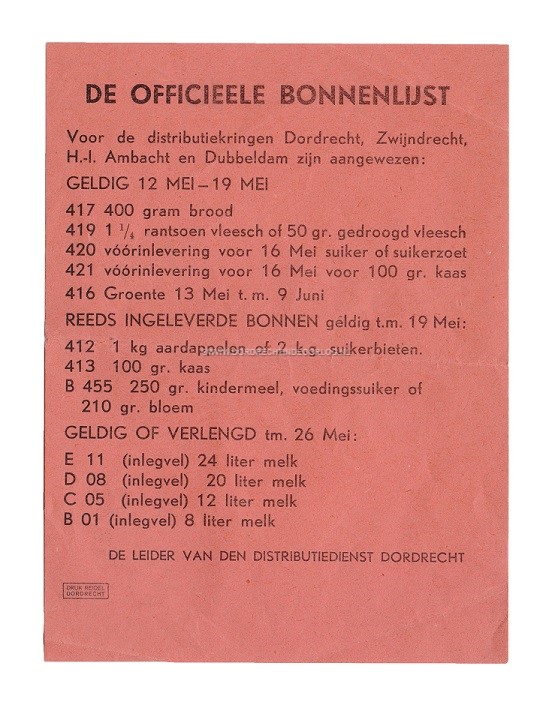 Overige documenten met betrekking tot Dordrecht tijdens de Tweede Wereldoorlog